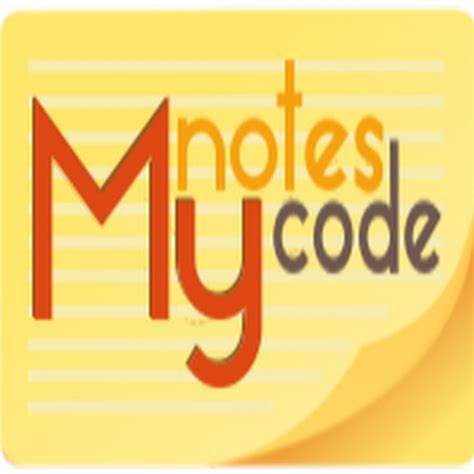 My Notes Code Youtube