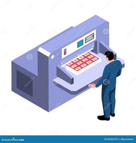 Polygraphy Isometric Icon Stock Vector Illustration Of Format 222521512