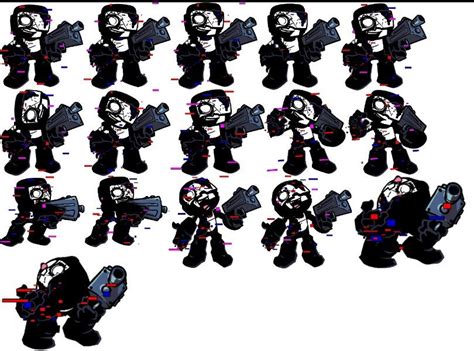 Pibby Tankman Sprite Sheet Sprite