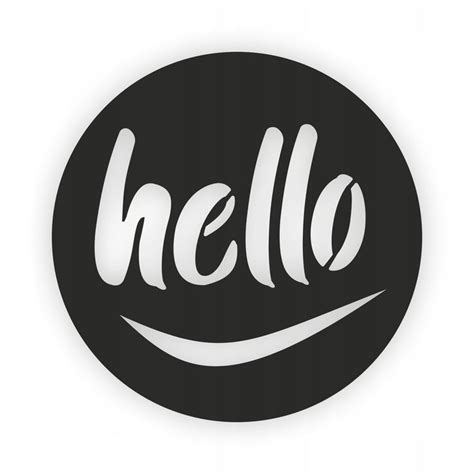 Hello Cursive Logo Wall Art Hello Cursive Logo Wall Art