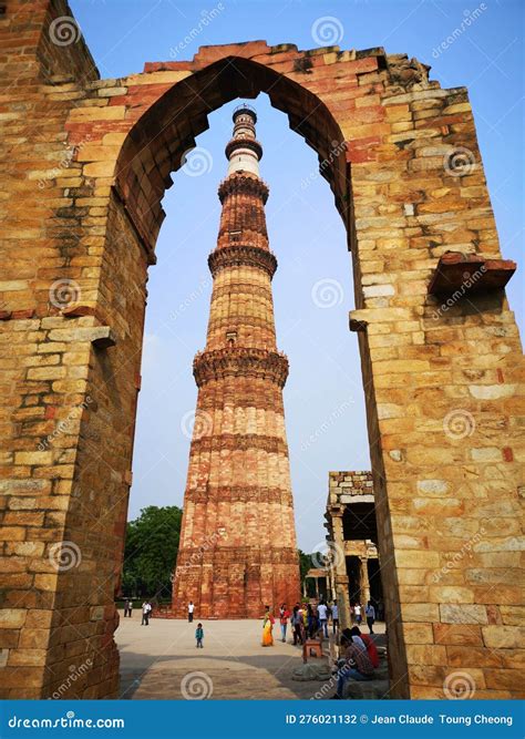 Beautiful Qutub Minar In Delhi Editorial Photography Image Of