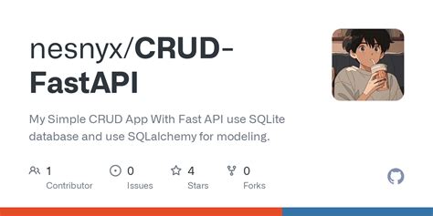 Crud Fastapireadmemd At Main · Nesnyxcrud Fastapi · Github