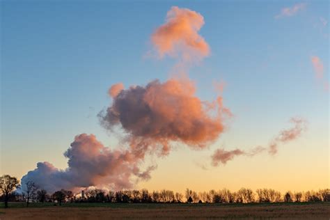 Industrial Sunrise The Rising Sun Shines On Vapor Clouds F… Flickr