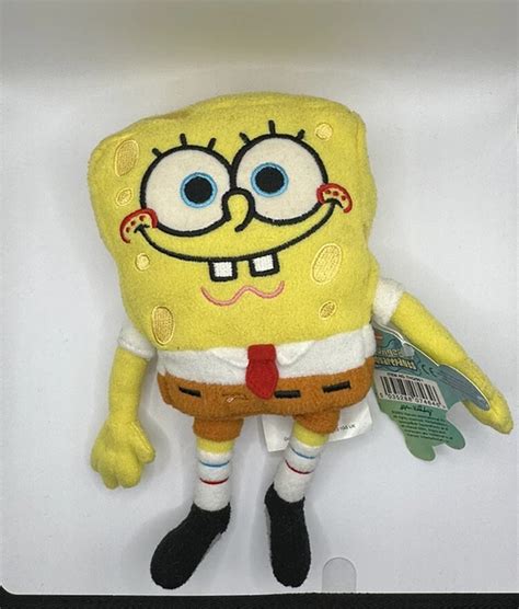 2002 Viacom Spongebob Squarepants Nickelodeon Plush Bean Bag With Tags