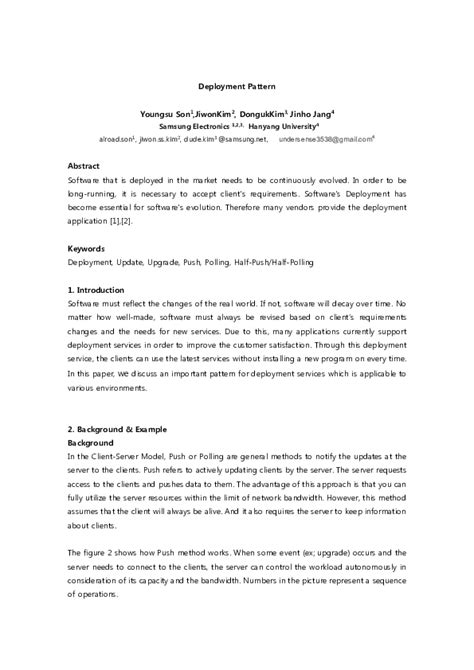 Pdf Deployment Pattern