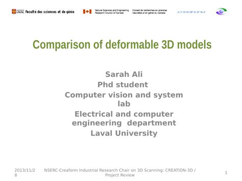 PDF Comparison Of D Models