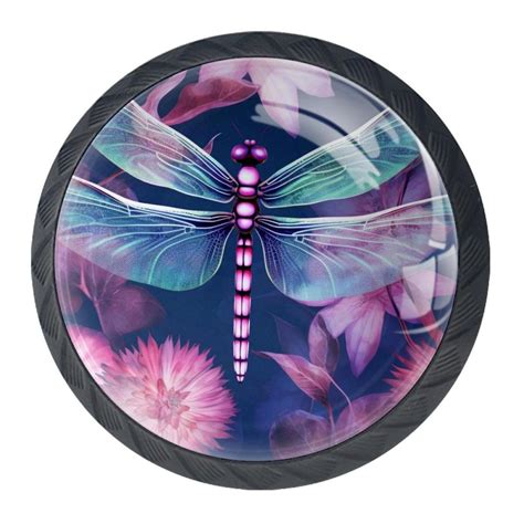 4 Pcs Dragonfly Knobs For Kitchen Cabinet Cupboard Dresser Bookcase