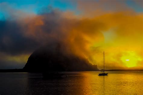 Sunset At Morro Rock Shutterbug