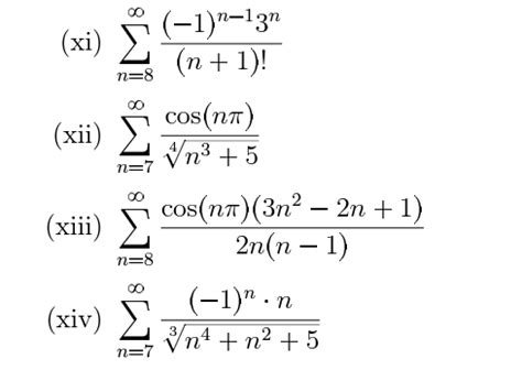 Solved For The Following Problems Determine Whether The Chegg Com