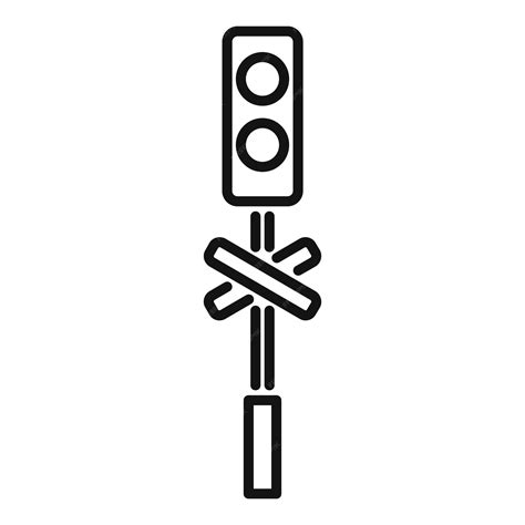 Premium Vector Caution Control Icon Outline Vector Road Train Safety Traffic