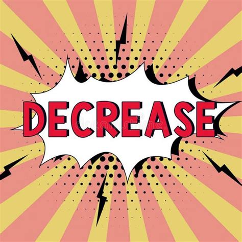 Conceptual Caption Decrease Business Idea Make Or Become Smaller Or