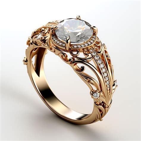 Premium Photo Ring Design Reverie Exploring The Beauty Of Isolated