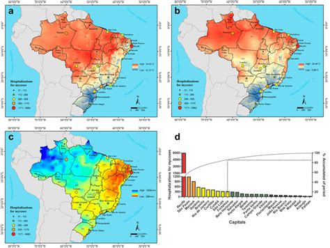Spatial Distribution Of Hm And Maximum Temperature A Hm And Minimum