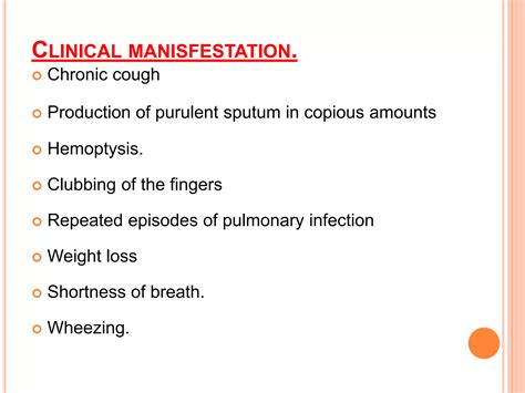 Bronchiectasis Nursing Management Pptx