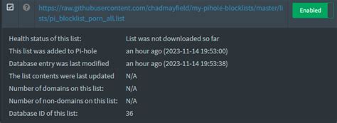 Adlist To Filter Adult Sites Community Help Pi Hole Userspace