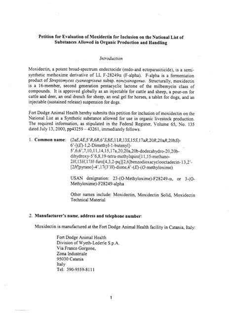 Moxidectin Pdf