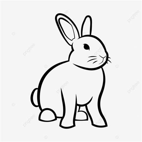 Cute Standing Rabbit Heads Up Vector And Png