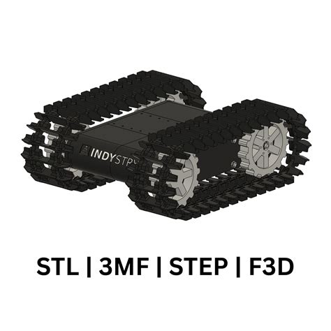 3d Printable Robot Chassis On Tracks Indystrycc