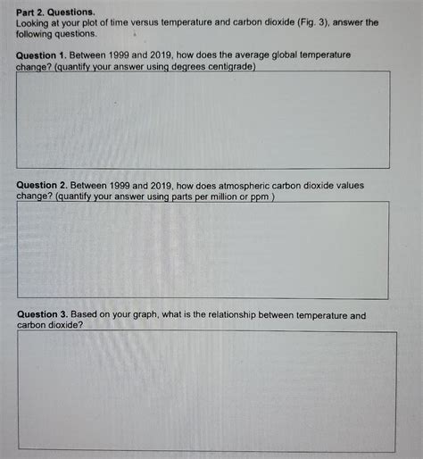 solved part 2 plotting temperature and carbon dioxide data