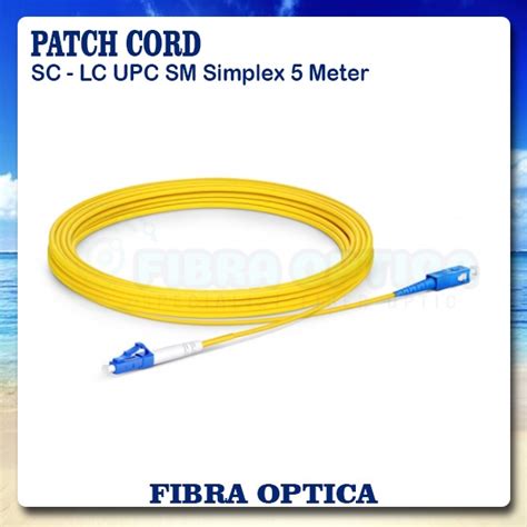 Patch Cord Sc Lc Sm 5m Fiber Optic Scupc Lcupc Single Mode Simplex