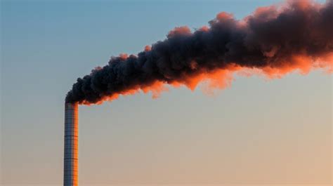 A Smoke Stack With Smoke Coming Out Of It Premium Ai Generated Image