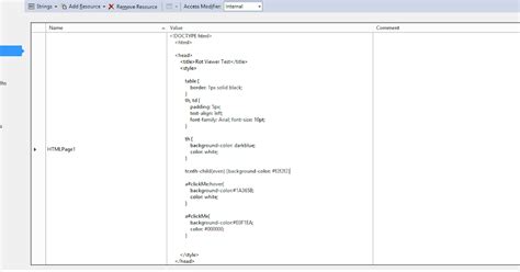 The Excel Development Platform Embed Html Page As Resource In C Winforms