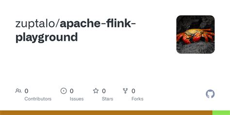 github zuptalo apache flink playground