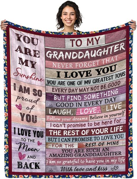 Granddaughter Ts From Grandma Granddaughter Blanket 60