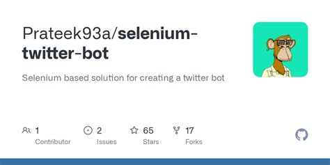 Github Prateek93aselenium Twitter Bot Selenium Based Solution For Creating A Twitter Bot