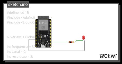 saida pwm 1gpio wokwi esp32 stm32 arduino simulator