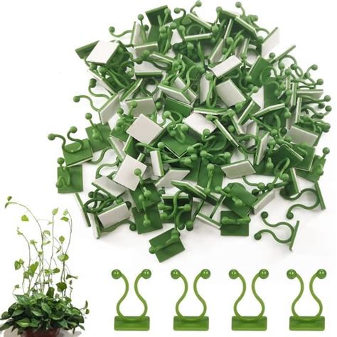 Tuteur Pour Plante 100 Pièces Clips Support Plantes Grimpantes Auto