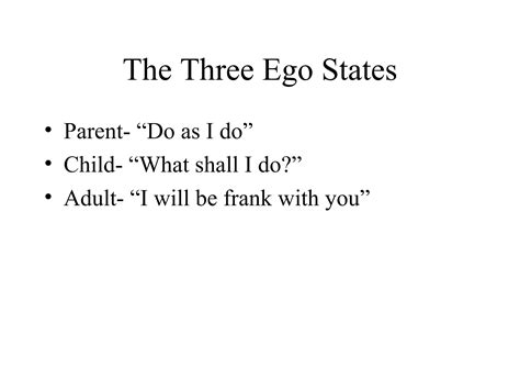 Transactional Analysis Ppt Transactional Analysis Ppt