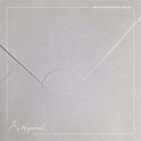 Koverta 1972 Obični Bijeli Papir Horizontalne Dimenzije