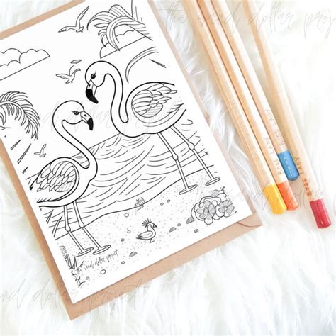 Coloring Page Pdf Instant Digital Download Coloring Page Beach