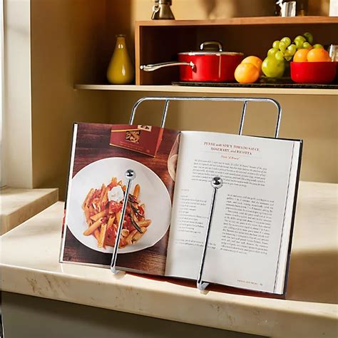Essentials By Premier Miles Chrome Cookbook Stand