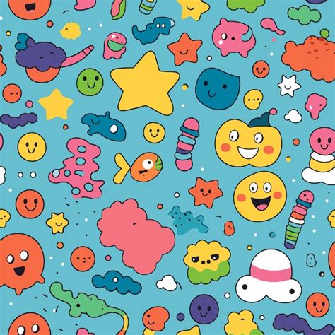 Premium Vector Vector Hand Drawn Scribble Doodle Seamless Pattern