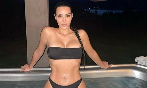 Kim Kardashians Look In Sizzling Black Bikini Takes Internet By Storm