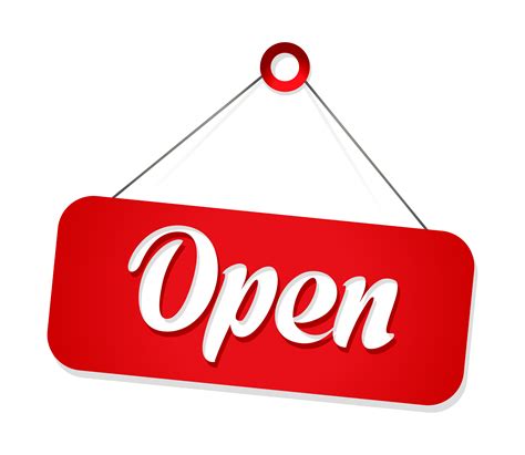 İllustration of red Open Sign free image download