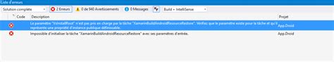c xamarinandroidbuildresourcerestore error when build after update