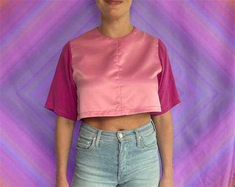 Vintage Barbie Pink Crop Top Gem