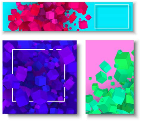 Exploding Cube Stock Vectors Istock
