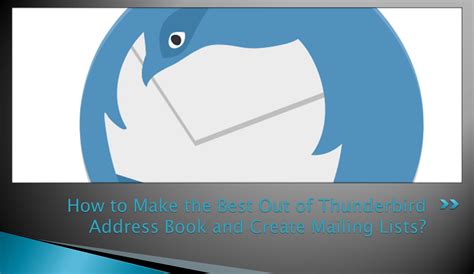 How To Make Thunderbird Address Book And Create Mailing Lists Uslsoftware®