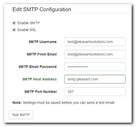 Settings Smtp Email Configuration Keepass Hub