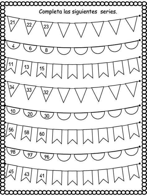 Series Sencillas De Números Para Primero De Primaria Orientacion Andujar