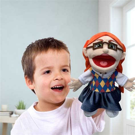 Jeffy Penelope Hand Puppet Plush Toy Funny Puppets With Working Mouth