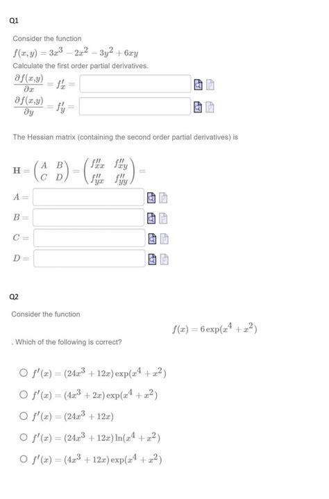 Solved Consider The Function [ F X Y 3 X {3} 2 X {2} 3