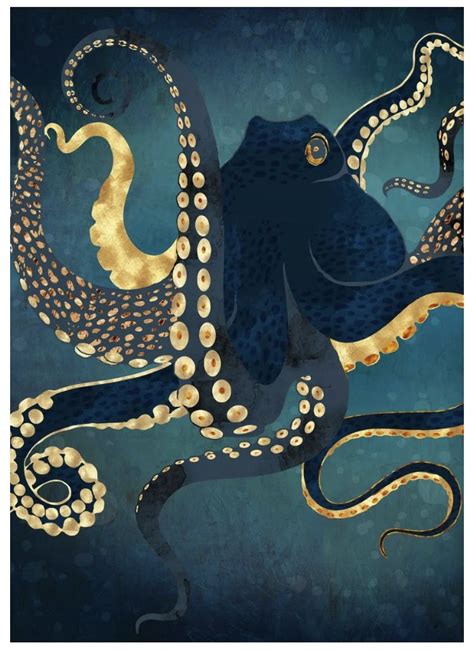 A Mass Of Tentacles In The Dark Octopus Art Print Artofit