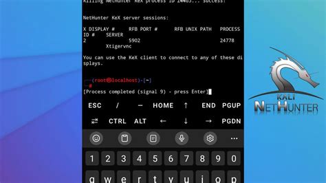 Process Completed Signal 9 Press Enter Nethunter Kali Linux