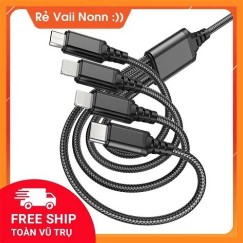 Cáp Sạc Nhanh 3 Trong 1 6a Cổng Type C Shopee Việt Nam