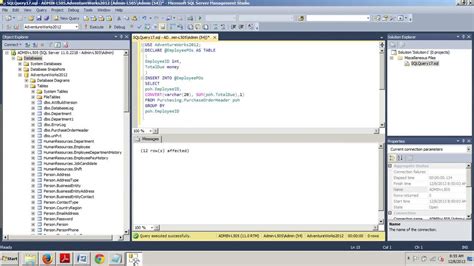 Variables Sql Server